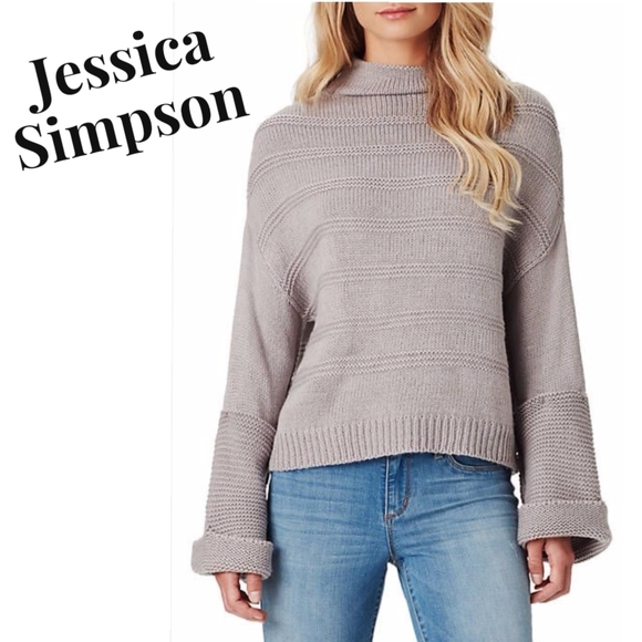 Jessica Simpson | Sweaters | Jessica Simpson Womens Connie Grey Ribbed ...